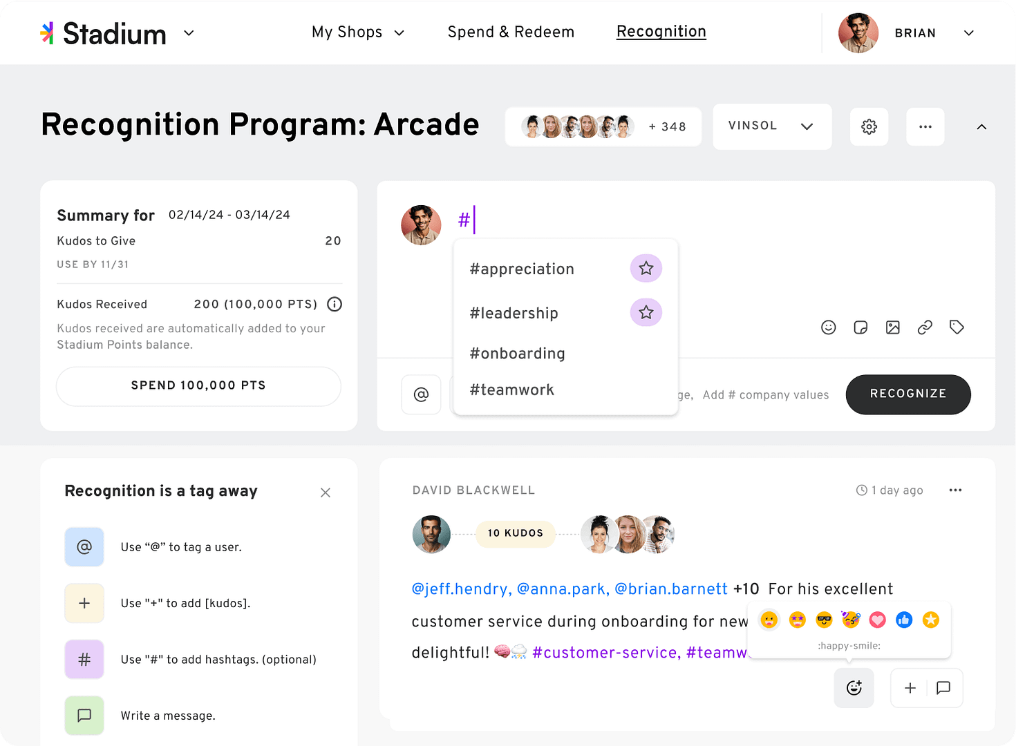 Boost Team Morale with a Kudos Board for Employee Recognition – Stadium