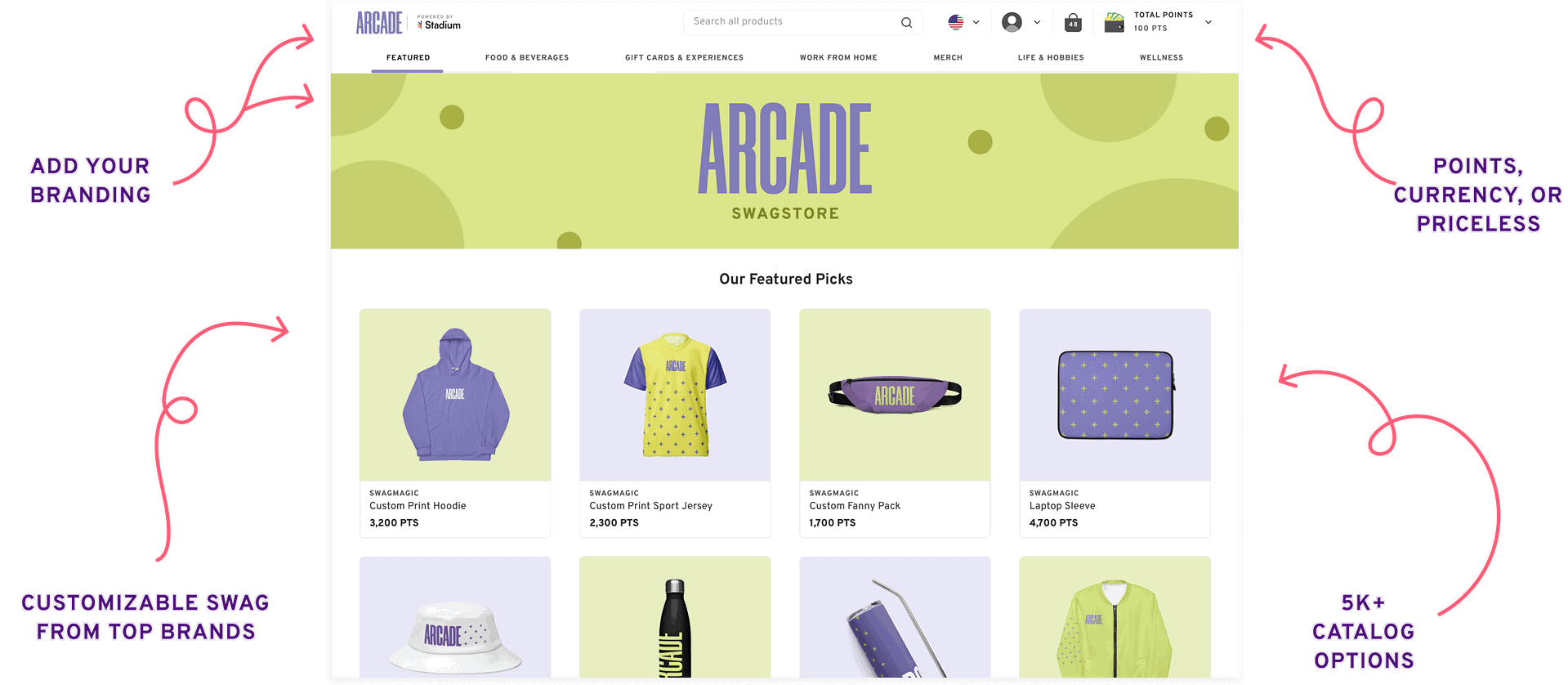 In-person Event Gifting & Swag Solutions | Stadium